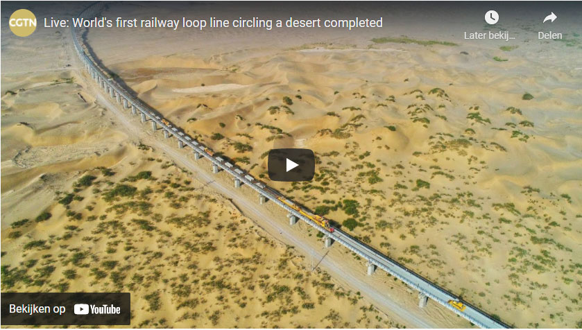 Live: World’s first railway loop line circling a desert completed ...